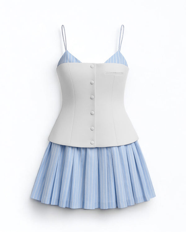 Patchwork Mini Tube Dress | Mabel Love Co
