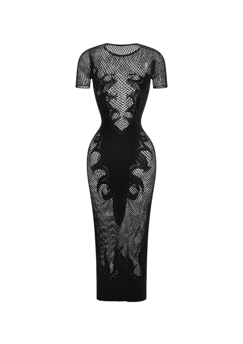 Sheer Short Sleeve Dress – Bold & Sexy Statement | Mabel Love Co.