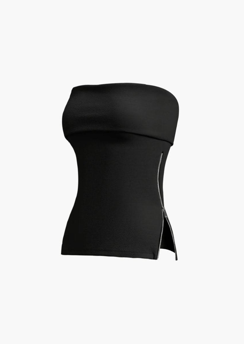 Corset Side Zipper Tube Tops – Stylish & Versatile | Mabel Love Co.